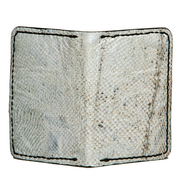 Slim Jim cod fishleather card wallet with black goat interior – Hraun ...